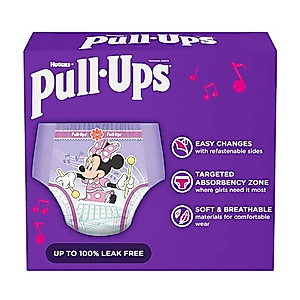 Pull-Ups Girls' Potty Training Pants, Size 3T-4T Training Underwear (32-40 lbs), 84 Count