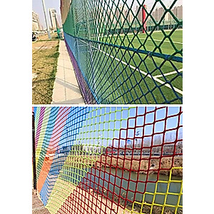 KACQIHTU Rope Net Kids Safety Netting Stair Balcony Railing Child Safety Net Playground Netting Patio Fence Protection Net Pet Toy Anti-Fall Rope Netting Multicolour