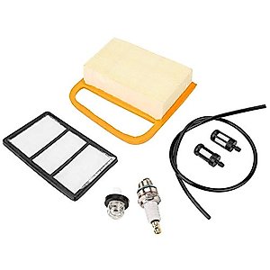 Air Filters Set for TS410 TS420 Concrete Cutoff Chop Saw Parts Replace Kit with Air Filter Fuel Filter Line Fuel Filter and Primer Bulb Auxiliary Filter Spark Plug Service Kit