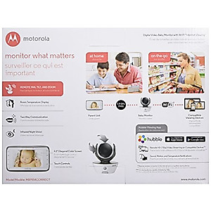Motorola MBP854CONNECT Dual Mode Baby Monitor with 4.3-Inch LCD Parent Monitor and Wi-Fi Internet Viewing, 720p