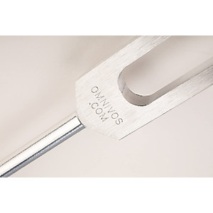 Om 136.1 Weighted Tuning Fork for Healing from Omnivos for Reducing Pain from Inflammation, Reduce Stress, Meditation, Made in The USA