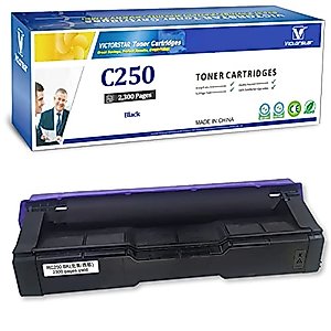 Compatible Toner Cartridge SP C250 C261 Black High Capacity 2300 Pages for RICOH Aficio SP C250DN C250SF C261SFN C261SFNw C261DNw Laser Printers VICTORSTAR
