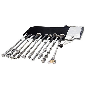 Wand Makeup Brushes Set - ARALOR 10pcs Wand Set Makeup Brushes for Women