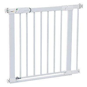 Safety 1st Flat Step Pressure-Mounted Baby Gate, White