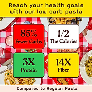 Pete’s Pasta 3 Pack Spaghetti Noodles Pasta 8oz – 7g Low Carb Pasta – 17g High Protein Pasta, Authentic Italian Keto Pasta Noodles, Healthy Low Calorie Spaghetti Pasta, Wheat Pasta Imported from Italy