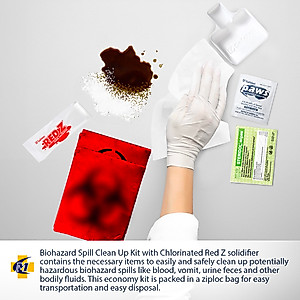 Biohazard Fluid Clean Up Kit W/Red Z