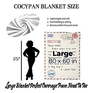 Mom Birthday Gifts from Son,Mother's Birthday Gifts,Gifts for Mom,Mom's Birthday Gifts from Daughter,Bed Throws Soft Blanket Presents for Moms Birthday 60X80 in to-MOM