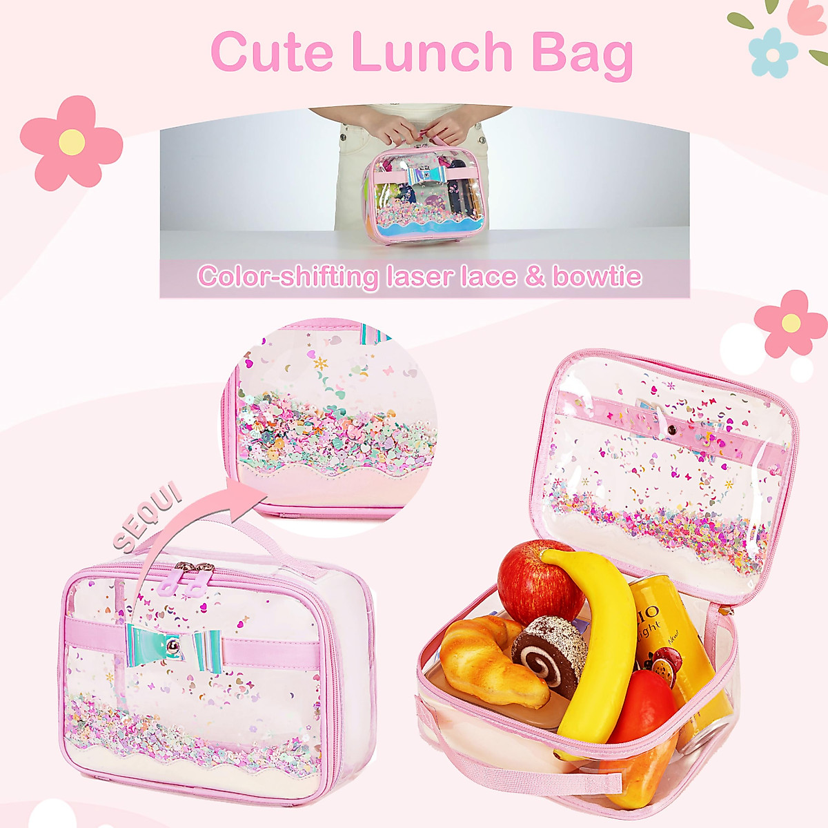 Gazigo Girls School Backpack Causal Canvas Stripe Backpack Cute Teen Backpacks For Girls School Bag (Blue)