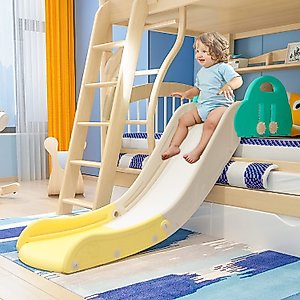 Couch Slide for Kids can be Used with beds, Stairs, Bedside Tables, and Stairs. Suitable for Toddlers, Boys and Girls. The Maximum Load-Bearing Capacity is 220LBS. Easy to Install