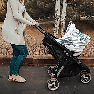 Baby Car Seat Covers Turtle, Nursing Cover Breastfeeding Scarf/Shawl, Infant Carseat Canopy, Stretchy Soft Breathable Multi-use Cover Ups, Sea Marine Animal Tortoise Turtle