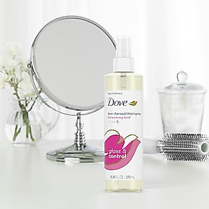 Dove Non-Aerosol Hairspray Gloss & Control for Extra Strong Hold Hairspray Protects Against Damp or Humid Conditions 9.25 oz