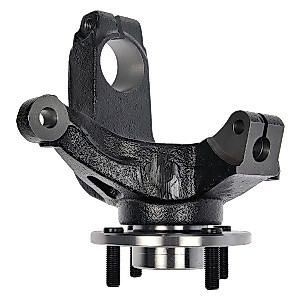 AutoShack Front Steering Knuckles & Wheel Bearing Hub Assembly 4 Lugs Pair of 2 Driver and Passenger Side Replacement for 2006 2007 2008 2009 2010 2011 Ford Focus 2.0L 2.3L FWD KN798408PR