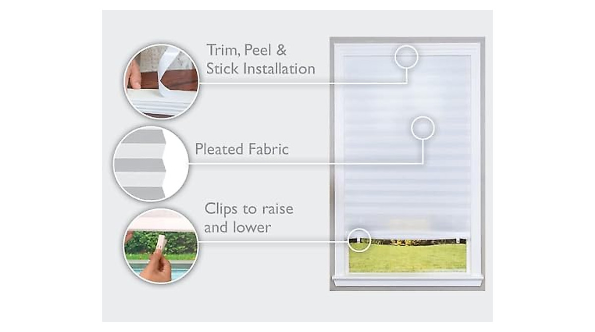 Redi Shade No Tools Light Filtering Shade | Easy DIY Install