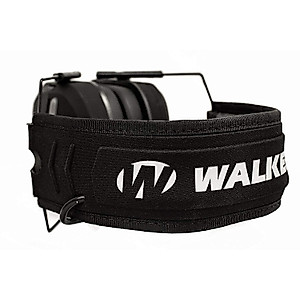 Walker's Razor Slim Electronic Bluetooth NRR 23 dB Hearing Protection Earmuffs for Outdoor/Indoor Shooting Range with Shockproof Carrying Case, Black