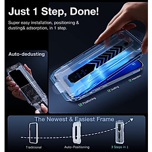 UltraGlass UNBREAK TOP 9H+ Glass for iPhone 13 Pro Max Screen Protector Glass [Military SGS Shatterproof & Longest Durable] Full Screen Protector 13 Pro Max Tempered Glass, Anti-fingerprint, 2 Packs