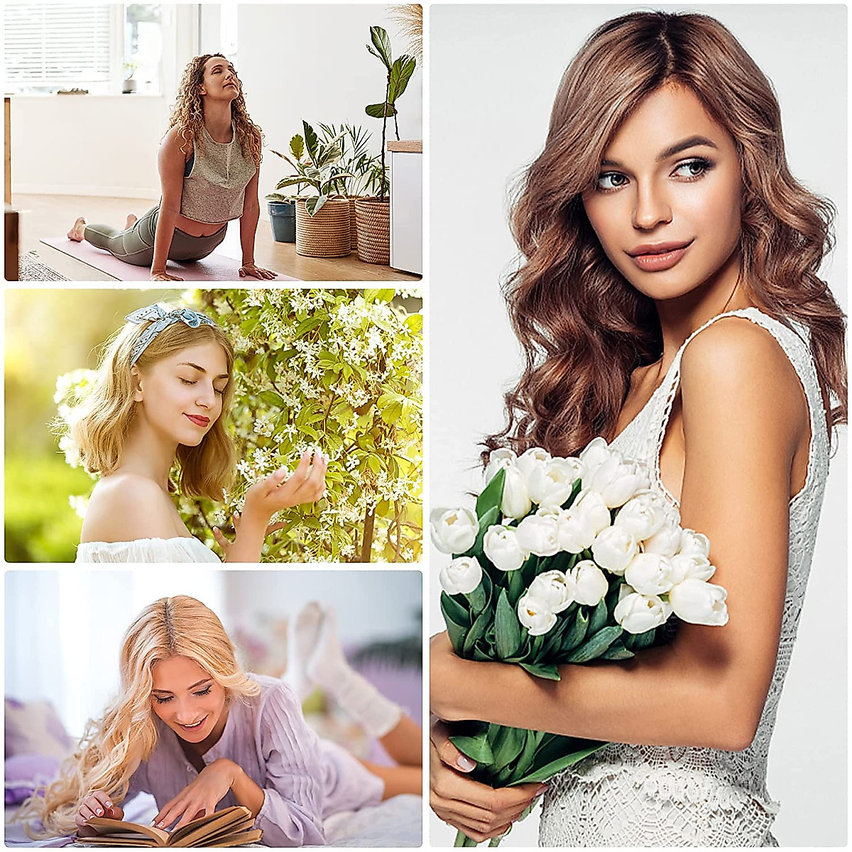 30 Pieces 9.45 Flexible SEPGLITTER Twist Foam Rollers, No Heat Curling Rods with Pintail Comb for Girls' Long or Short Hair (Pink)