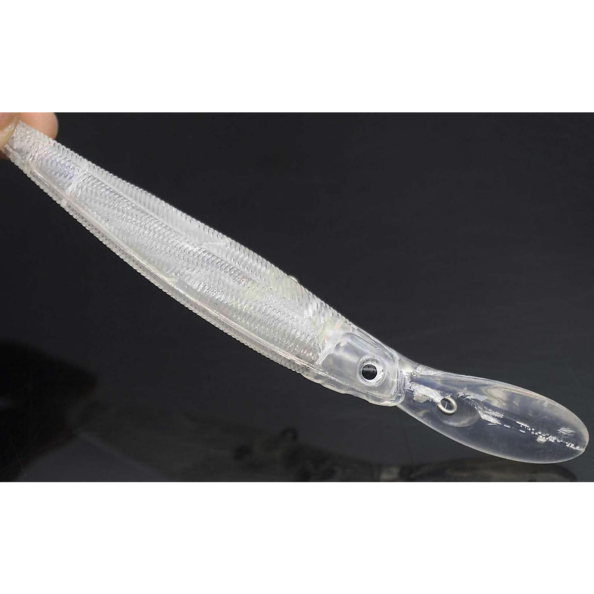 10PCS Unpainted Fishing Lures topwater Minnowbait Fishing Lure Blanks 12.1cm 8.63g Crankbait Artificial Hard Bait Carp Pike Bass Wobblers Deep Diving Fishing jerkbait with Free Eye