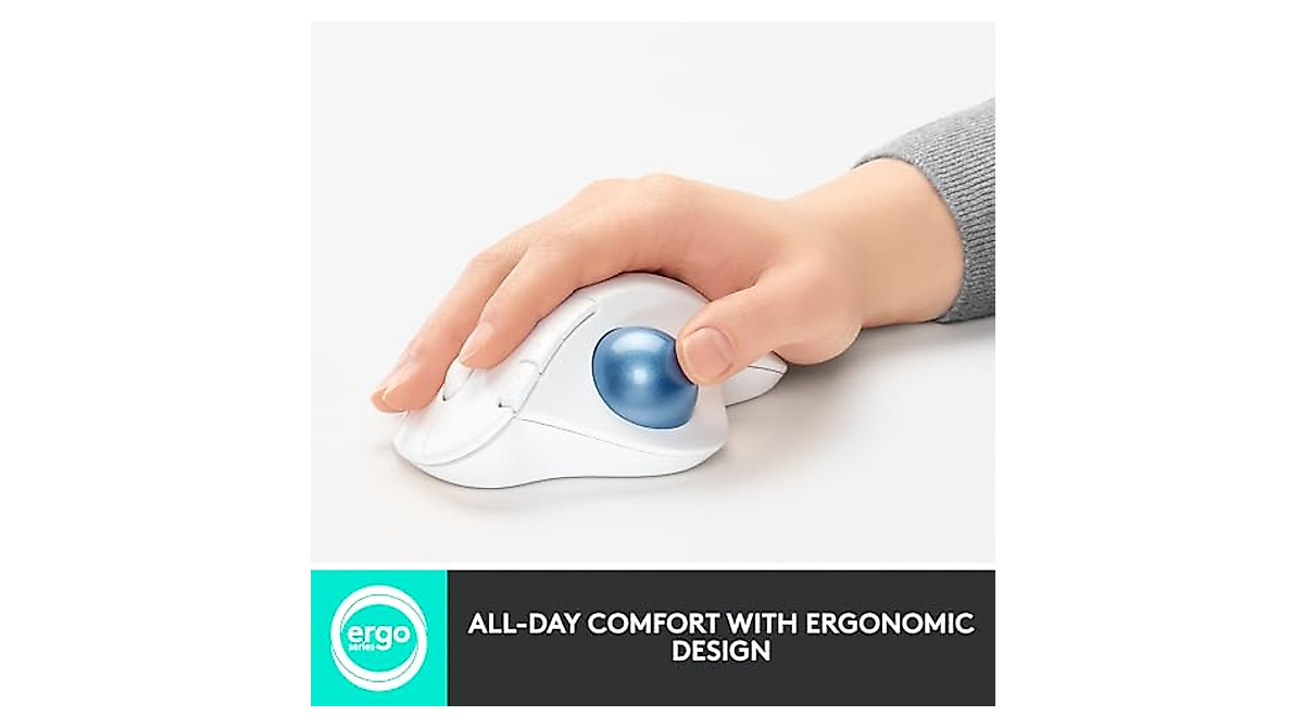 Logitech ERGO M575 Wireless Trackball Mouse – Ergonomic Control