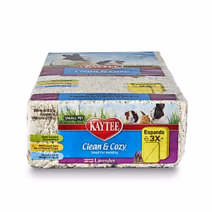 Kaytee Clean & Cozy Lavender Bedding For Pet Guinea Pigs, Rabbits, Hamsters, Gerbils, and Chinchillas, 24.6 Liters