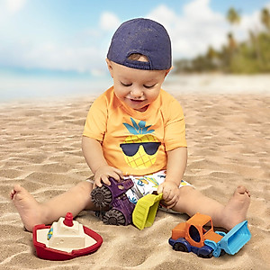 B. toys- 3 Mini Toy Cars - Water & Sand Vehicles Beach Playset for Kids 18 Months+
