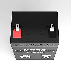 BatteryGuy UB1250 replacement 12V 5Ah SLA battery - BatteryGuy brand equivalent (Rechargeable, F1 Terminals) - Qty of 1