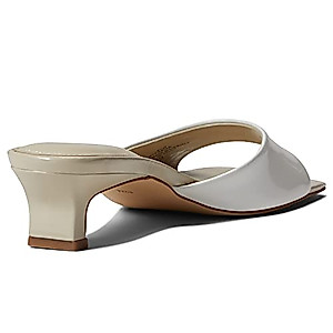 Calvin Klein Women's Fabian Heeled Sandal, White 140, 8.5