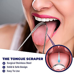 ORAVIX Tonsil Stone Removal Kit - Tonsil Stone Remover - Fast Painless Tonsillolith Remover Tool - Tonsil Cleaner - Fight Bad Breath - Tonsil Stone Removal - Oral Irrigator - Tongue Scraper - 7 Pieces