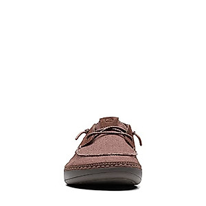 Clarks Men's Higley Tie Sneaker, Brown Combi, 9