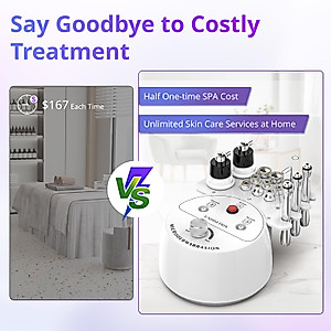 UNOISETION Diamond Microdermabrasion Machine Professional, 3 in 1 Dermabrasion Facial Peeling Skin Care Device for Salon Personal Home Use