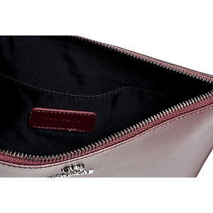 Versace 100% Leather Burgundy Women's Wristlet Clutch