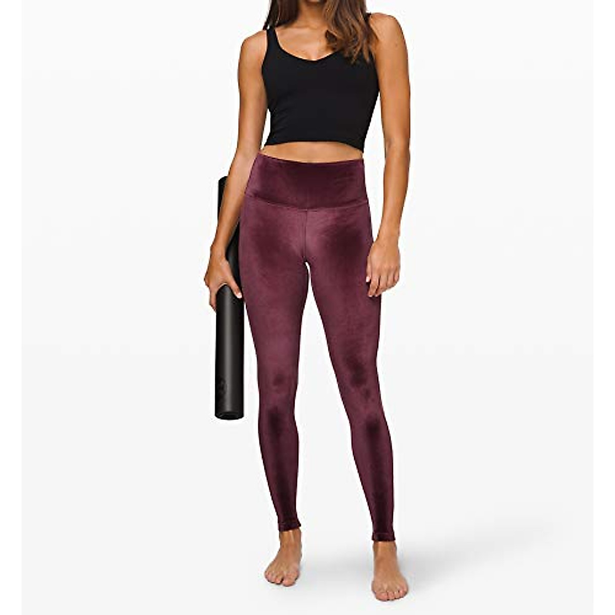 Lululemon Wunder Lounge High-Rise Tight 28" Velvet (Garnet, 12)