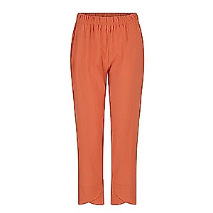 AopnHQ Plus Size Palazzo Pants Plus Size White Capris Fold Over Yoga Pant Boho Pants Women Women Baggy Pants for Women Plus Size Plus Size Womens Dress Pants