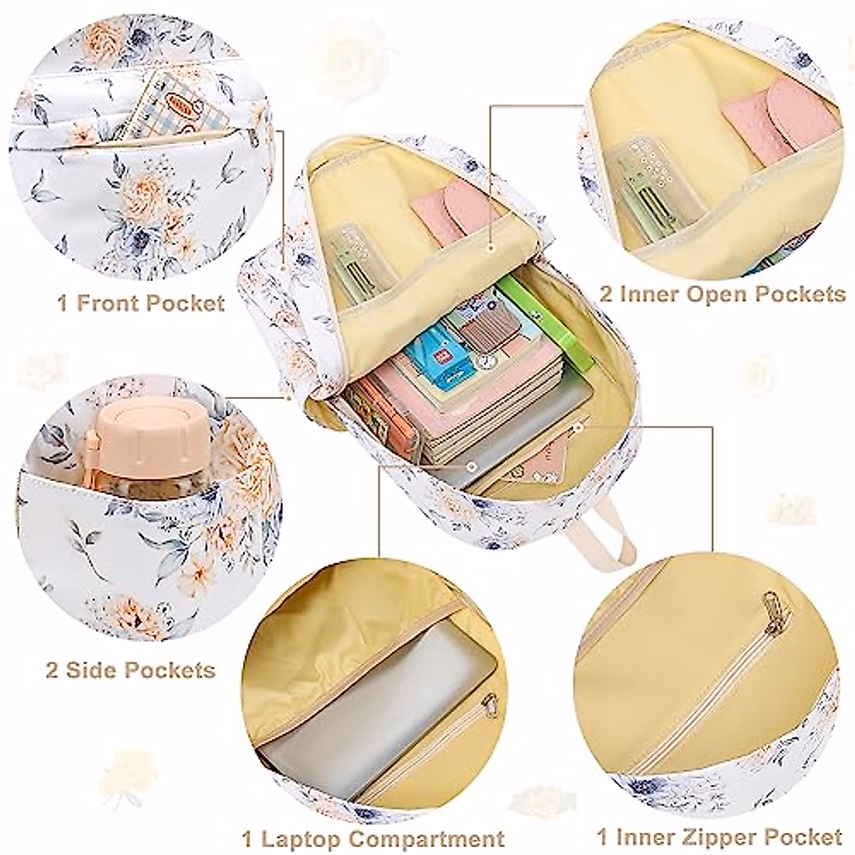 CAMTOP Backpack for girls backpack with lunch box set kids backpack for School Bookbag
