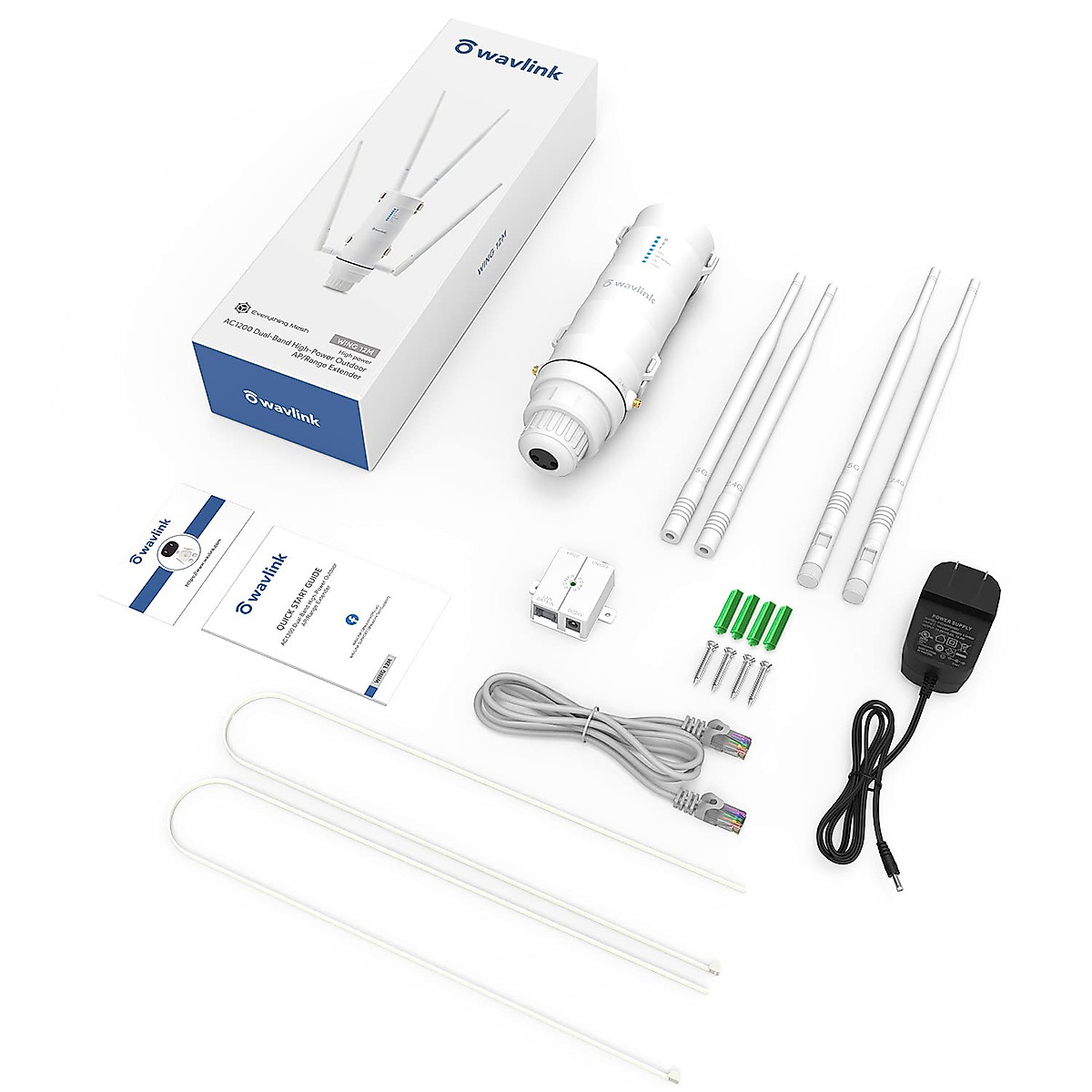 WAVLINK AC1200 Smart Gigabit WiFi Router-Dual Band MU-MIMO Wireless Internet Router with 4X Antennas for Online Game & HD Video,Patented TouchLink,More Reliable Long Range Coverage