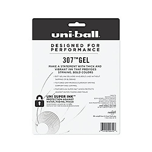 uni-ball 307 Retractable Gel Pens, Medium Point (0.7mm), Assorted Colors, 8 Count