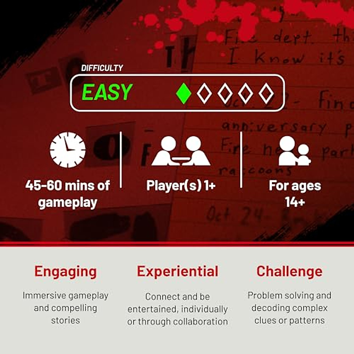 Hunt A Killer Immersive Murder Mystery Game - Take On Unsolved Case as Detective, For Date Night or With Friends, Age 14+