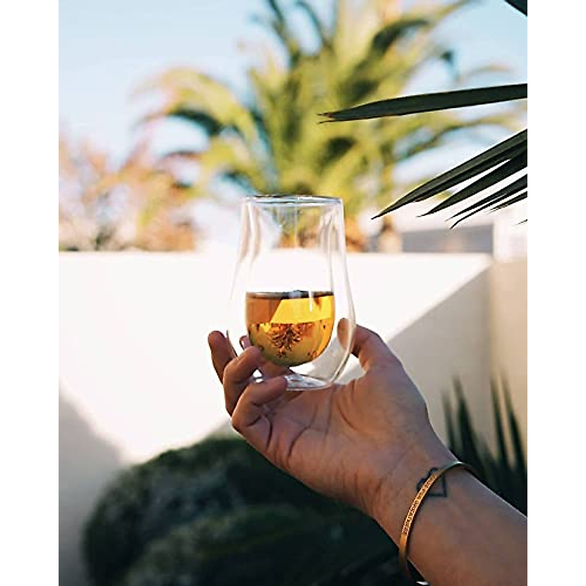 Snute Nosing Whiskey Glasses - Double-wall Insulated Crystal Whiskey Glass - Gift for Whiskey Lovers - Set of 2