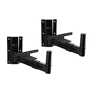 Gator Frameworks Adjustable Studio Speaker Wall Mount; Fits Both 38mm and 35mm Speaker Mounts (GFW-SPK-WM100)