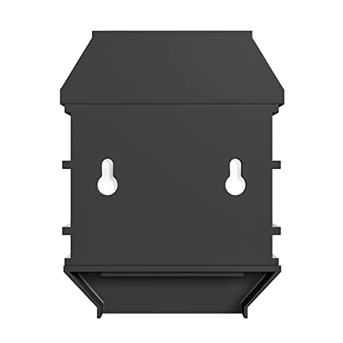 Flash Furniture DN-SL108-6-BK-GG 6 Pack Wall Mount LED Weather Resistant Decorative Powered Deck and Fencing Solar Lights, Black