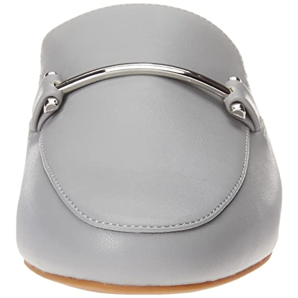 Amazon Essentials Women's Buckle Mule, Grey, 12 Wide
