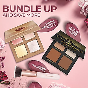 Flat Top Kabuki Foundation Brush - Premium Makeup Face Brush For Liquid, Cream, Powder - Blending, Buffing, Stippling Brush - Pro Quality Synthetic Dense Bristles