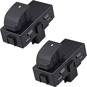 Obaee 2pcs Passenger Power Window Switch Control Button, Compatible with 2008-2011 Chevrolet HHR/2007-2013 Chevrolet Silverado/Suburban/GMC Sierra/Yukon/Buick Lucerne, Replaces 25877776 22895545