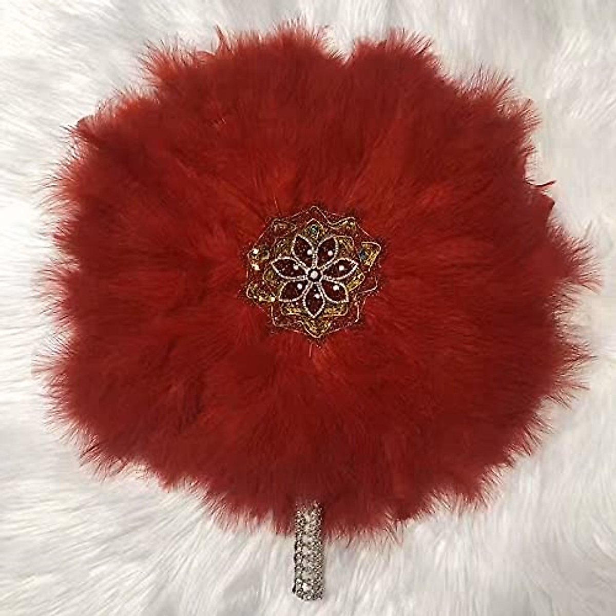 African Feather Fan African Custom Wedding Feather Hand Fan for Wedding Bride Hand Held Photo Props Art Craft Wedding Party Decoration Party Favors-Feather Fan for Bride