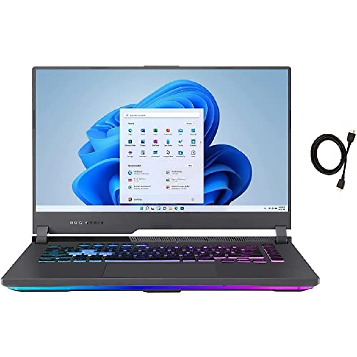 ASUS 2023 ROG Strix G15-US73 15.6" FHD IPS 144Hz Premium Gaming Laptop, AMD 8-Core Ryzen 7 4800H Upto 4.2GHz, 32GB RAM, 1TB PCIe SSD, NVIDIA RTX 3060 6GB, RGB Keyboard, Windows 11 Home + HDMI Cable