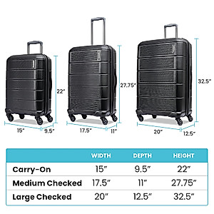 American Tourister Stratum 2.0 Expandable Hardside Luggage with Spinner Wheels, Carry-On, Jade Green