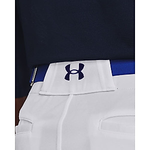 Under Armour Men's Utility Baseball Straight Leg Pant Pipe 22, (102) White/Midnight Navy/Midnight Navy, Medium