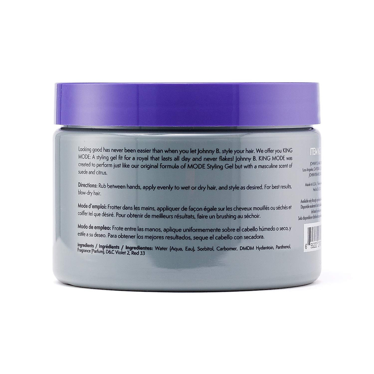 JOHNNY B. King Mode Hair Styling Gel 12 oz.