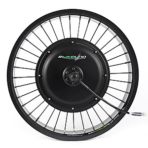 EBIKELING Waterproof Ebike Conversion Kit for Electric Bike 20" Fat Front Wheel Electric Bicycle Hub Motor Kit