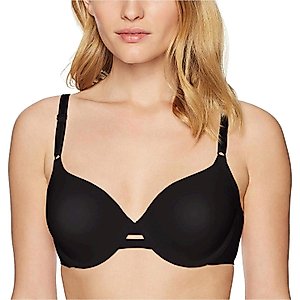 Warner's Women's Blissful Benefits Underarm-Smoothing Comfort Underwire Lightly Lined T-Shirt Bra RA3561W, Black, 40C