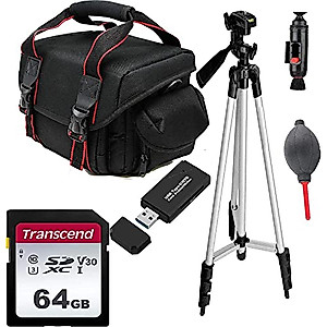 Nikon COOLPIX P950 Digital Camera w/NIKKOR 83x Optical Zoom Lens, 64GB Transcend SD Memory Card, Tripod, Bag, Lens Blower/Cleaner and More (Renewed)